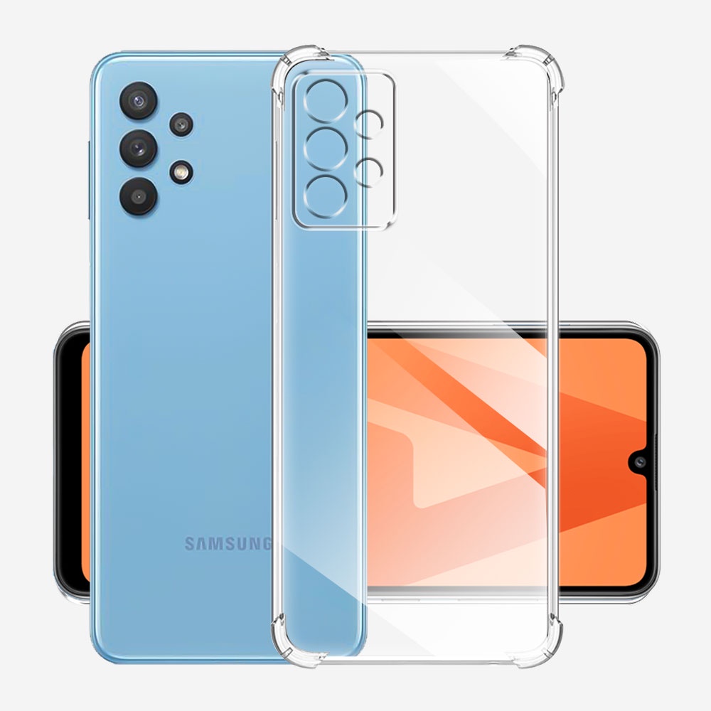For Samsung Galaxy A32 4G 5G Case Clear Shockproof Silicone Soft Cover ...