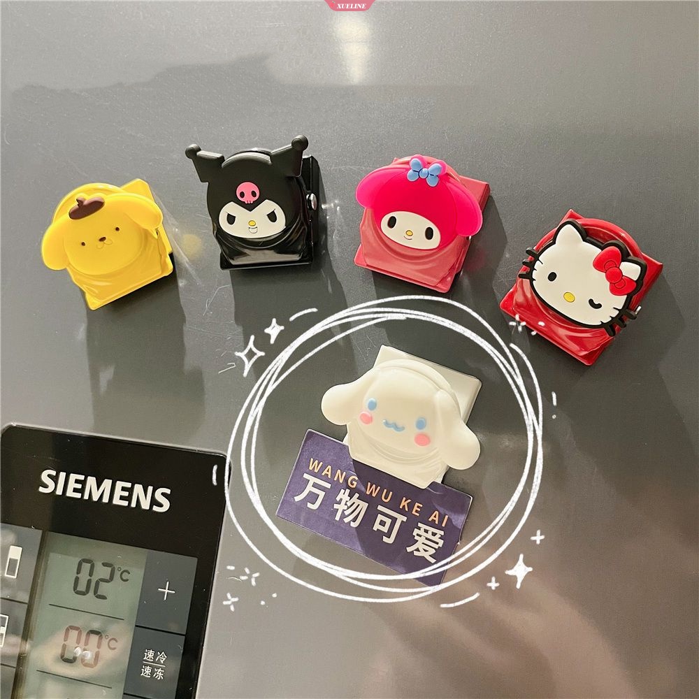 Sanrio Kuromi Mymelody Magnetic Metal Clips Refrigerator Whiteboard ...