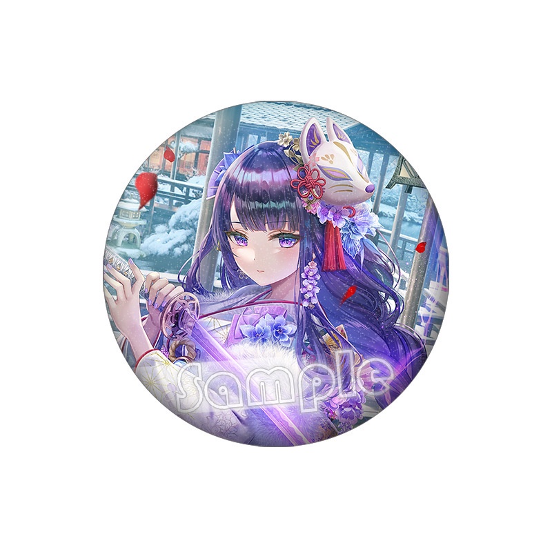 Genshin Impact Badge Game Anime Frosted Thin and Glittering Brooch ...