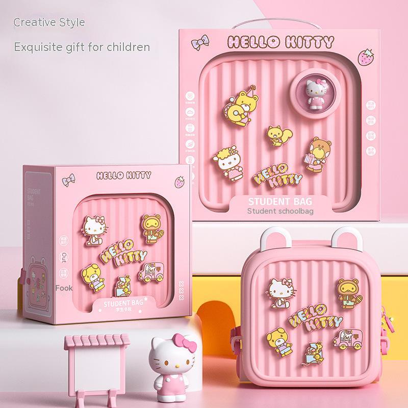 HelloKitty Children's Travel Backpack Trolley Bag DIY Pattern Ridge ...