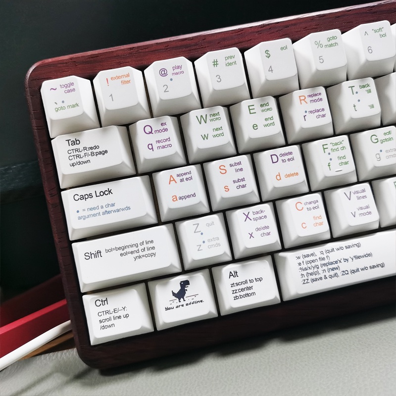 Programmer 131Keys/Set Keycaps PBT Cherry Profile DIY Custom for ...