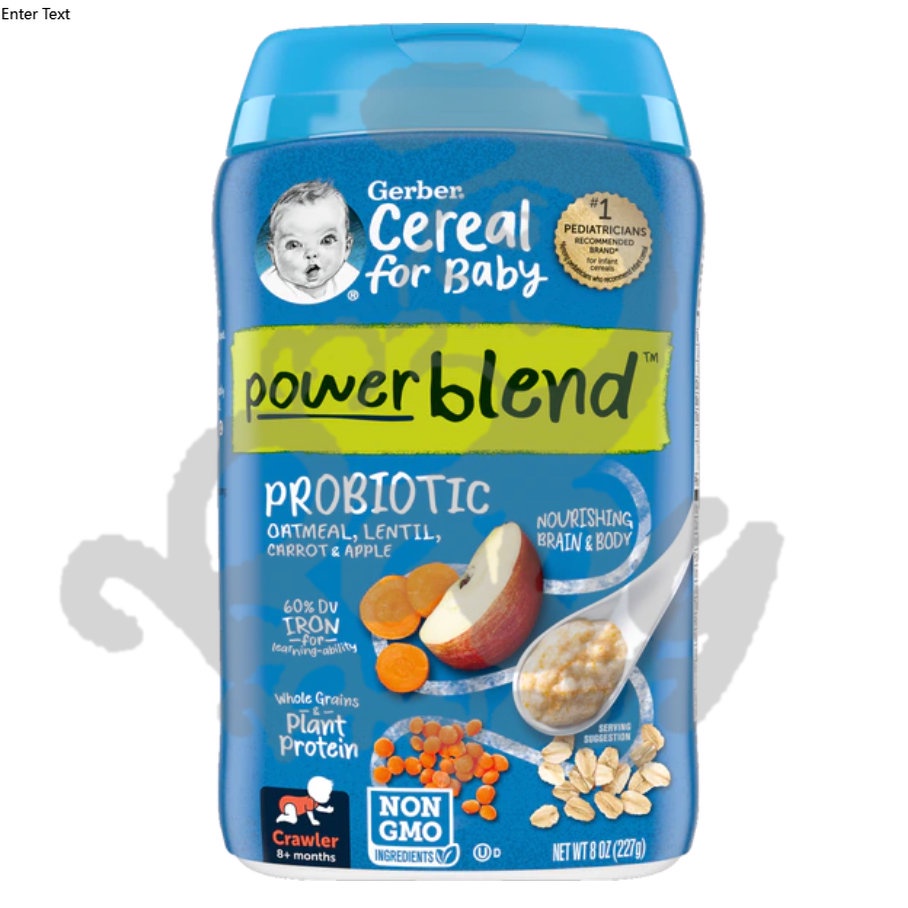 Gerber Probiotic Lentil, Carrots & Apples Oatmeal 8+ months | Shopee ...