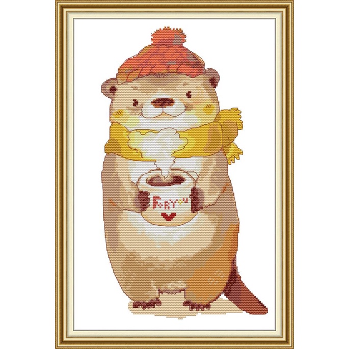Joy Sunday Stamped Cross Stitch Ktis DMC Threads Chinese Needlework ...