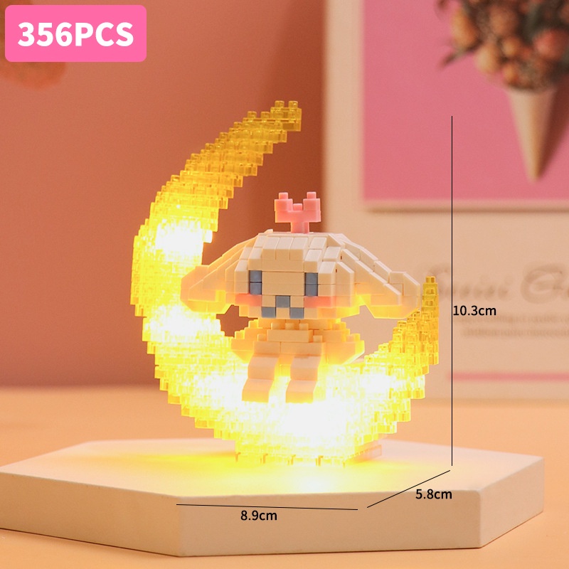 Cinnamoroll Building Blocks Toy Lights Kuromi Building Block Kid ...