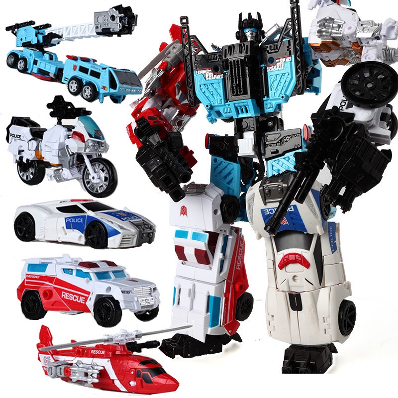 Haizhixing 5 in 1 Bruticus Devastator Superion Defensor Transformation ...