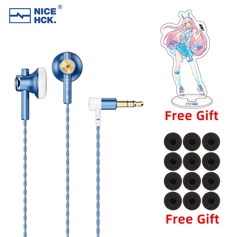 NiceHCK EB2S PRO HIFI Wired Microphone Earphone 15.4mm Dynamic Unit ...