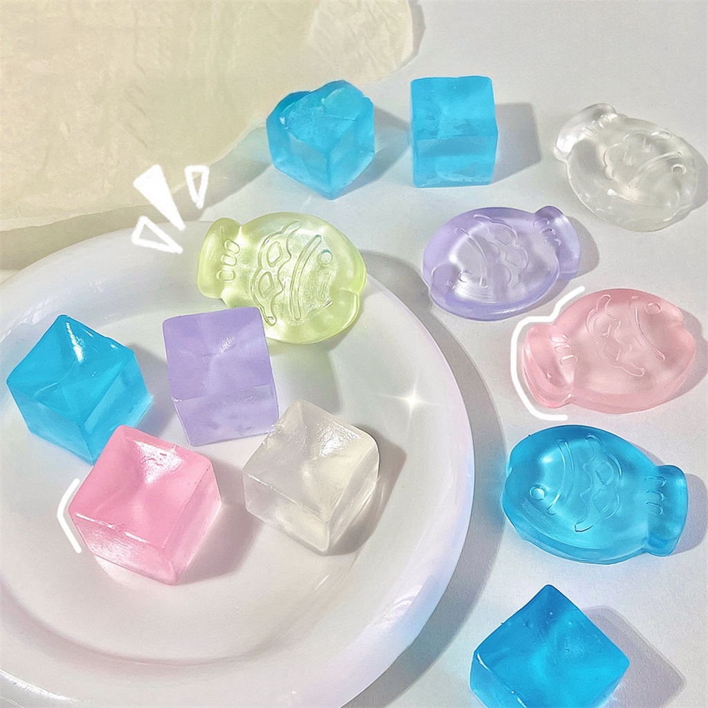 NEW Fidget Toy Mini Squishy Toys Mochi Ice Block Stress Ball Toy Kawaii ...