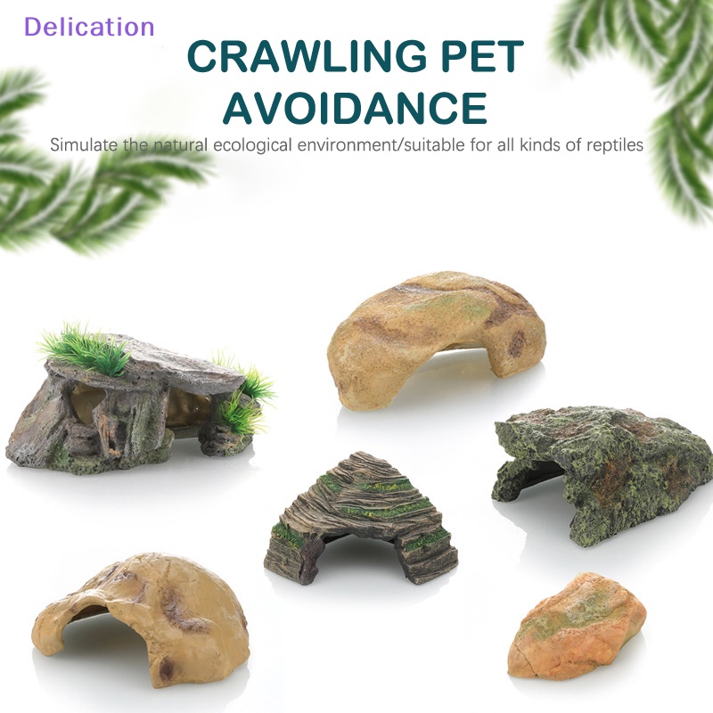 Delication Reptile Fish Hideout Turtle Reptile Basking Hide Hideout ...