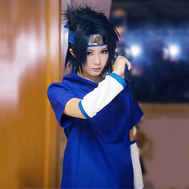 Anime Naruto cosplay Costume Uchiha Sasuke Cosplay Costume Kids Adults ...