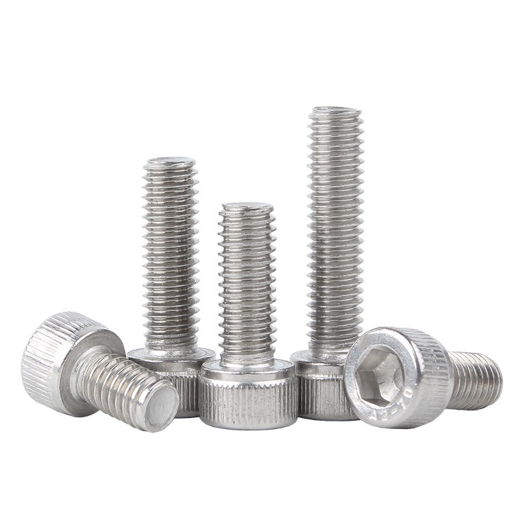 304 Stainless Steel Cylindrical Head Hexagon Socket Fine Thread Screw ...