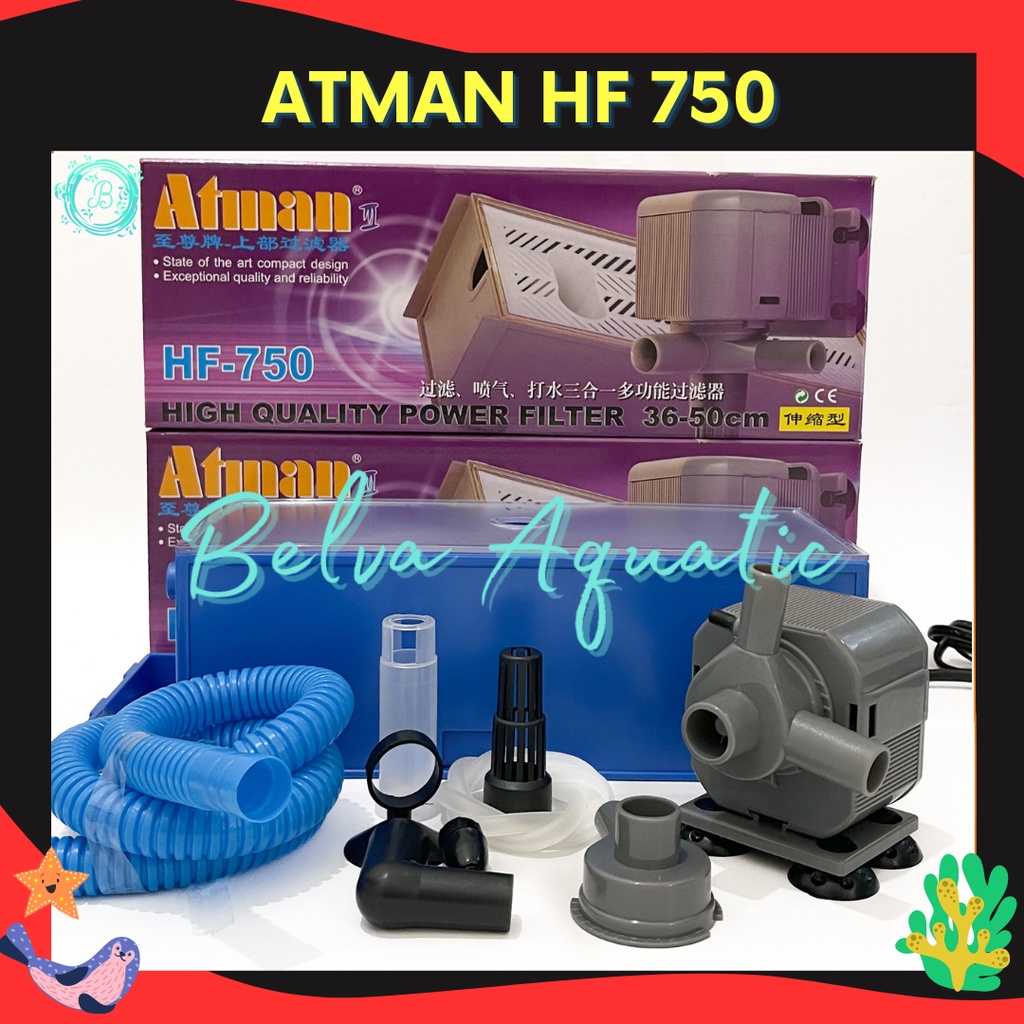 MESIN Atman HF-750 Top Filter Box Complete Top Filter Pump Engine Set ...