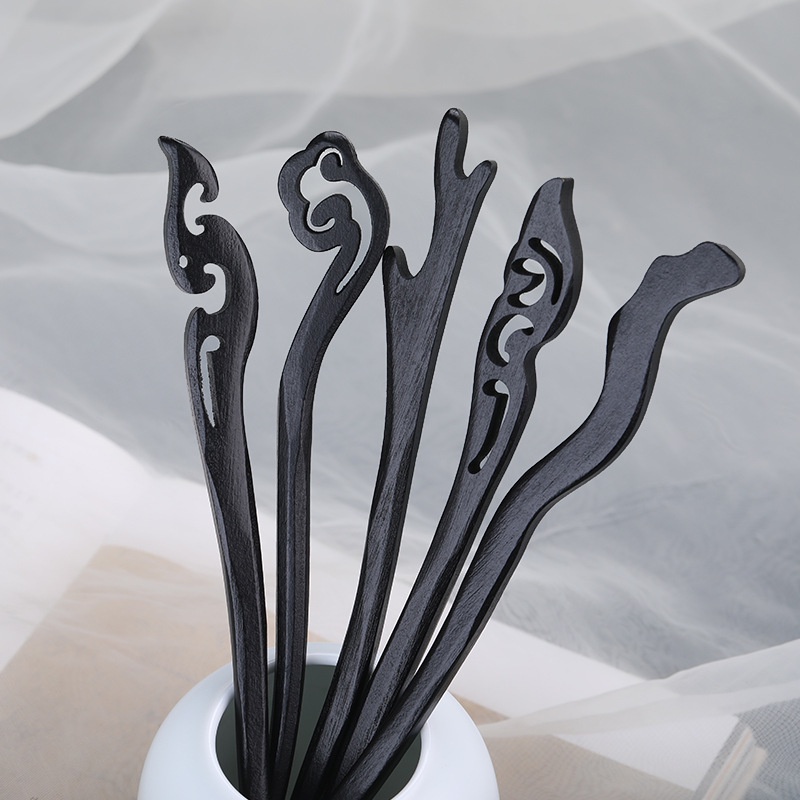 Imitation Ebony Hairpin Antique Hairpin Simple Modern Plain Hairpin ...