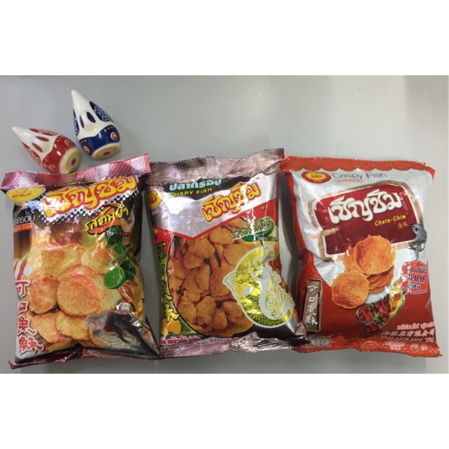 Crispy Fish Snack Chern Chim Traditional Tom Yum Bbq | Shopee Philippines