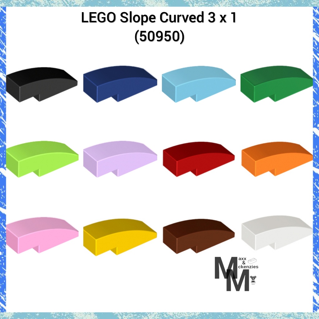 Slope, Curved 3x1 / 3 x 1 (50950) LEGO Part | Shopee Philippines