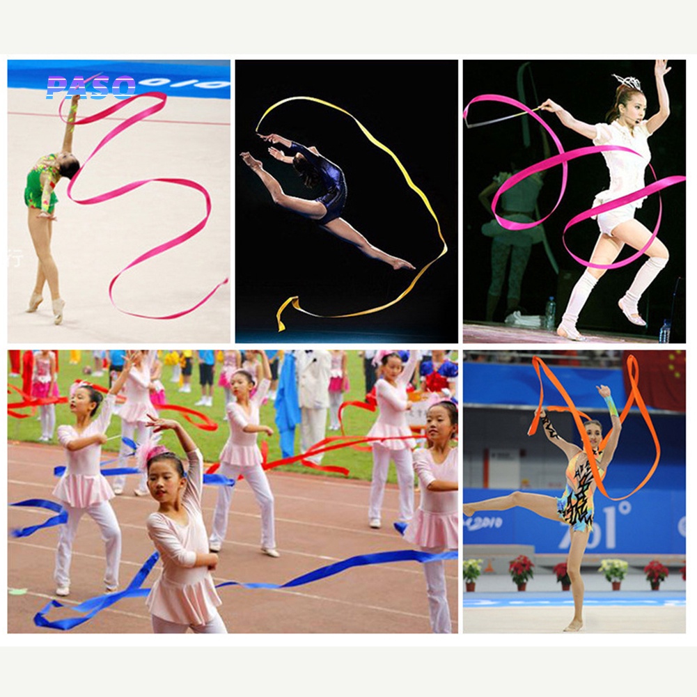 Paso 4m Gymnastics Rhythmic Dancing Ballet Ribbon Streamer Twirling ...