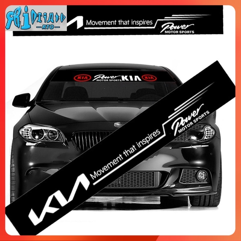 RTO Car Windscreen Windshield Sticker BLACK Decorative Stickers For KIA ...