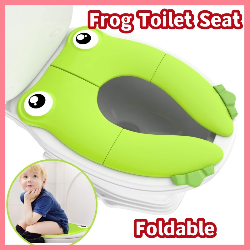 Cartoon Frog Baby Foldable Potty Seat Portable Toilet Pad For Kid Cute ...