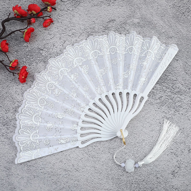 Folding Fans Lace Fan Dance Fans Plastic Fan Chinese Vintage Hand Fans ...