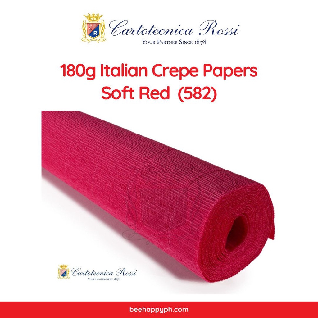 Cartotecnica Rossi Crepe Papers 180g (Red & Blue Shades) Full Roll ...