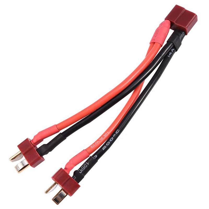 Deans Connector Dual Battery Extension Parallel Wire Harness Y Splitter ...