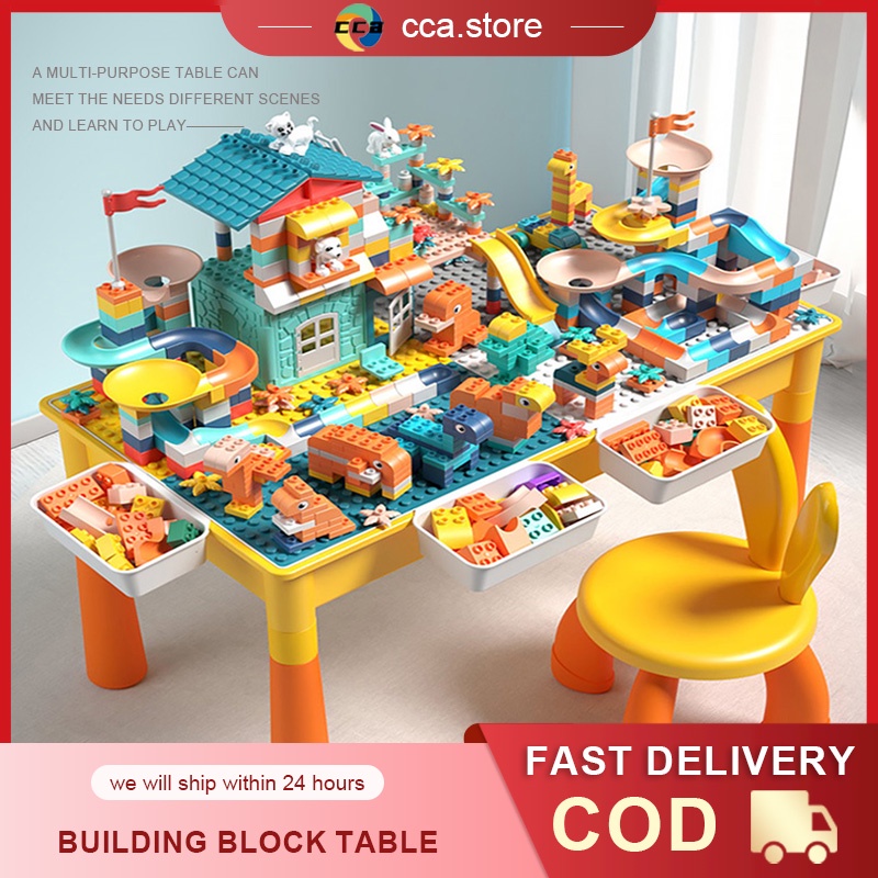 Big Building Blocks Table and Chair Set Multifunction Study Table Gift ...