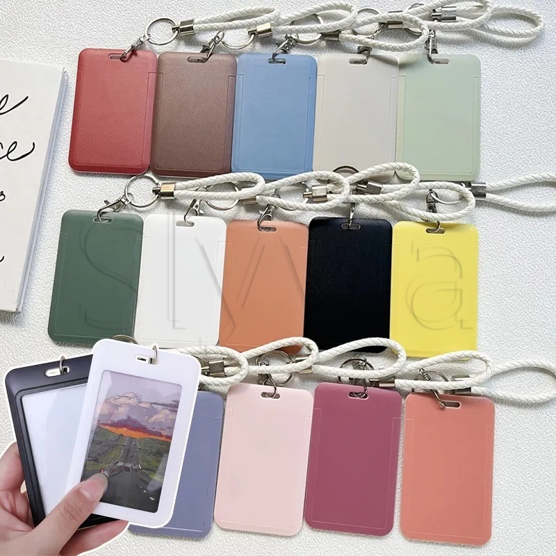 Student Bus Card Cover Case Bank ID Holders with Keyring Plastic ...