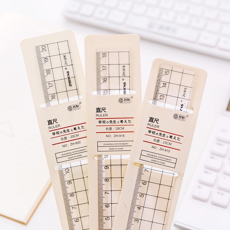 4Pcs/Bag Creative Simple Transparent Ruler Set, Creative Small Fresh ...