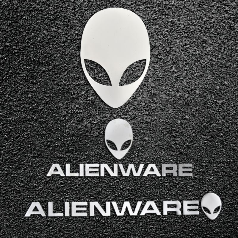 Metal Sticker Alien Metal Sticker ALIENWARE Notebook Tablet PC Metal ...