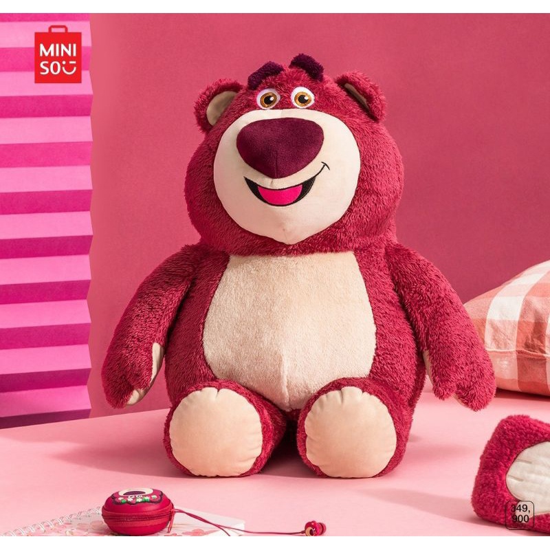 Miniso Doll 42Cm Series Toy Story Lotso Bear Strawberry Plush Toy Cute ...