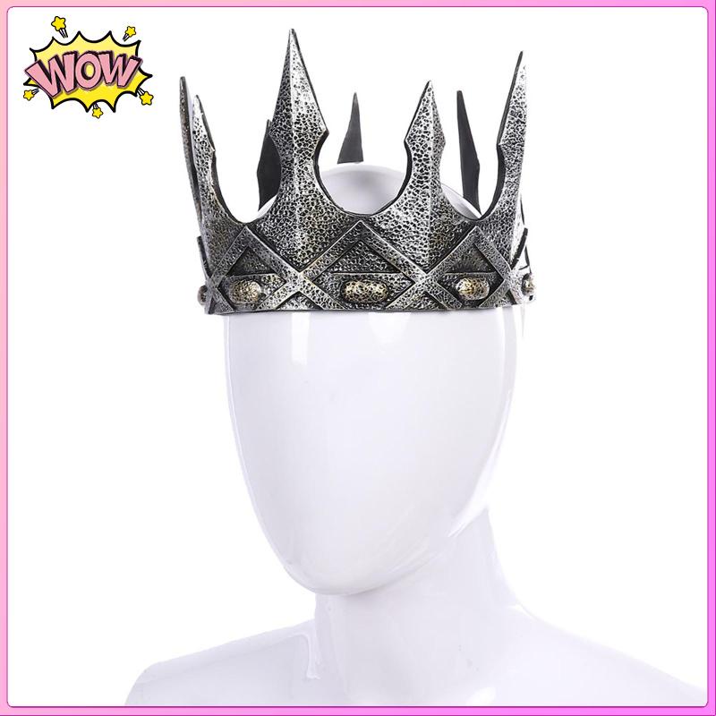 [ King Mens Crown Tiara Decorative Medieval Men for Cosplay Decorations ...