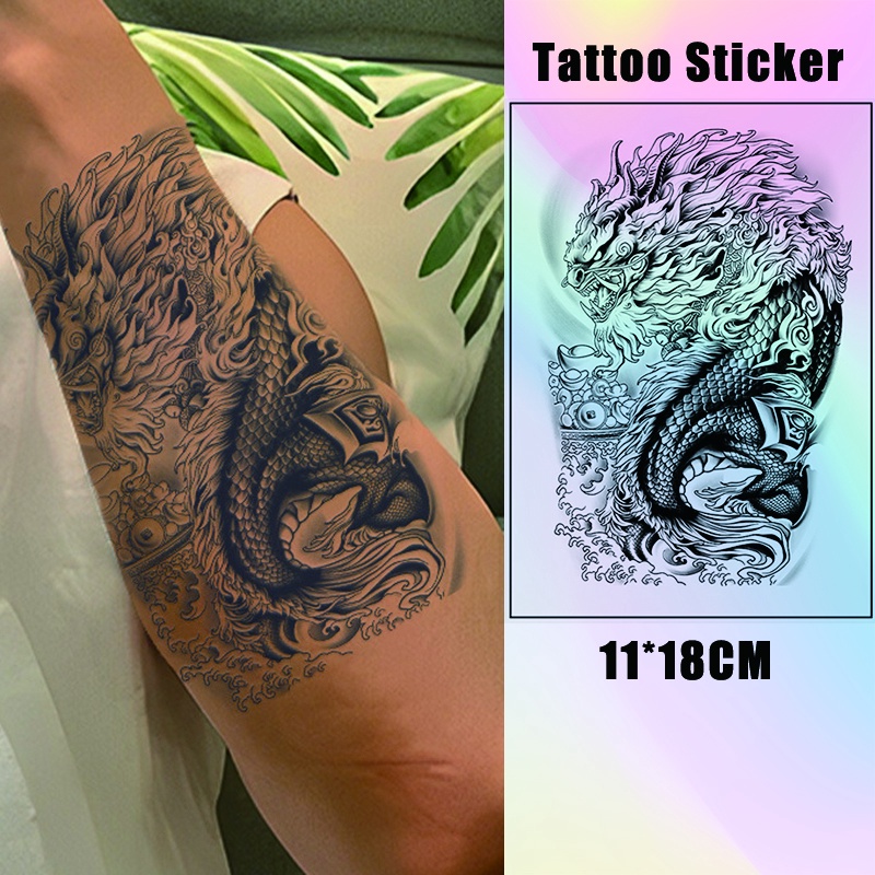 Arm Tattoo Sticker Waterproof Long Lasting Fake Tattoo Magic Tattoo ...