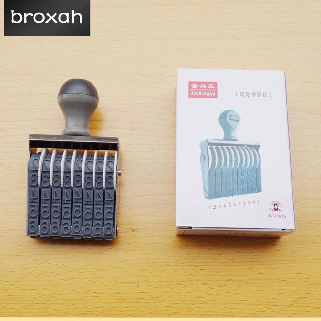 Numbering Stamp Numeric Rolling 8 digits Symbol for Stationery Office ...