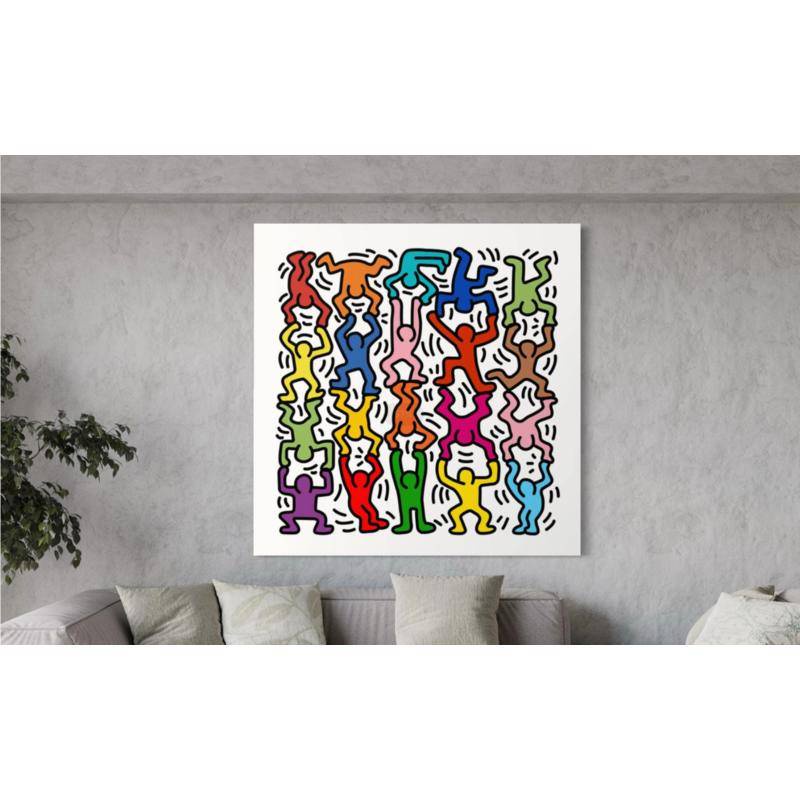 Keith Haring Canvas Painting posters Wall art pictures | Shopee Philippines
