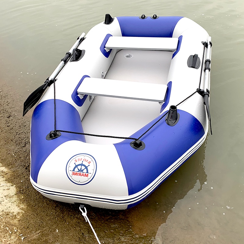 Rubber Raft Thicker Inflatable Fishing Boat Hard Bottom Kayak ...