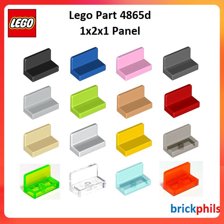 Lego Part 4865d - 1x2x1 Panel (5pcs per Lot) | Shopee Philippines