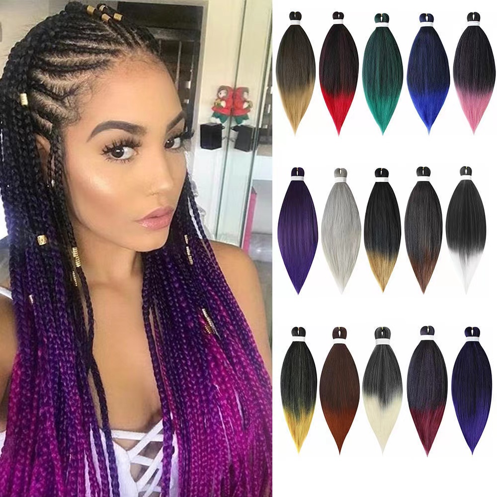 20Inch Synthetic Braiding Hair Extension Box Braiding Hair Pre ...