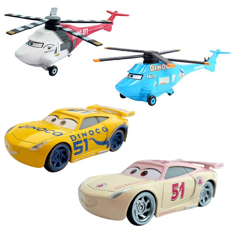 Cars 2 3 Dinoco Cruz Ramirez Lightning Mcqueen hudson King plane ...