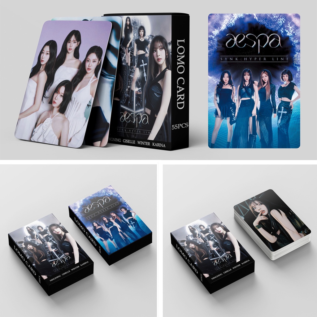 55pcs/box SYNK : HYPEN LINE Concert Photocards WINTER GISELLE KARINA ...