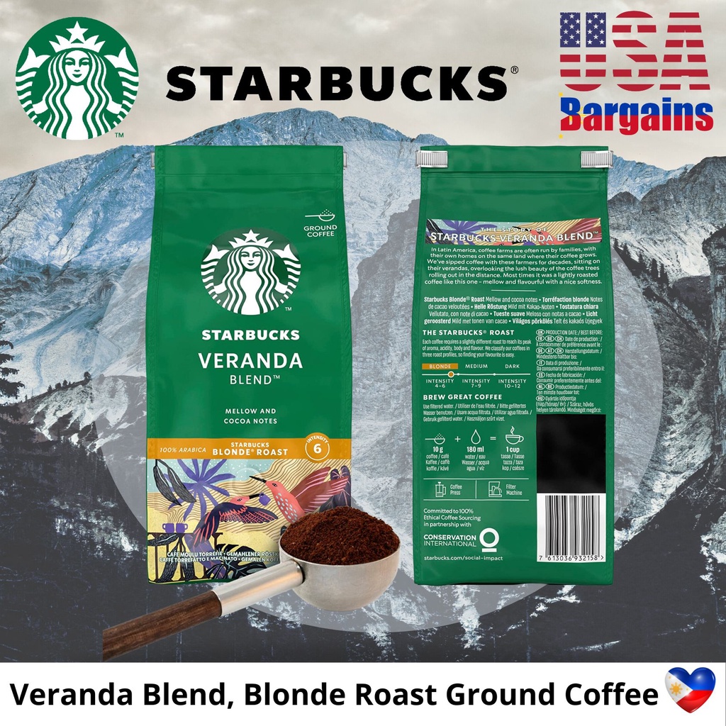 STARBUCKS Ground and Coffee Bean Veranda Blend | Holiday Blend ...