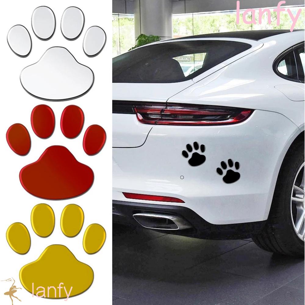 LANFY Adhesive Car Stickers Black Bear Paw Stickers 3D Car Stickers Dog ...