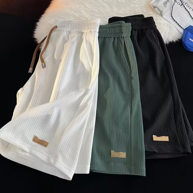 [M-5XL] 3 Colors Plus Size Urban Shorts Men's Ice Silk Fabric Casual ...
