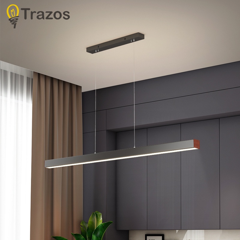 Trazos Simple Dining Room Pendant Lights Modern Minimalist Led Long ...