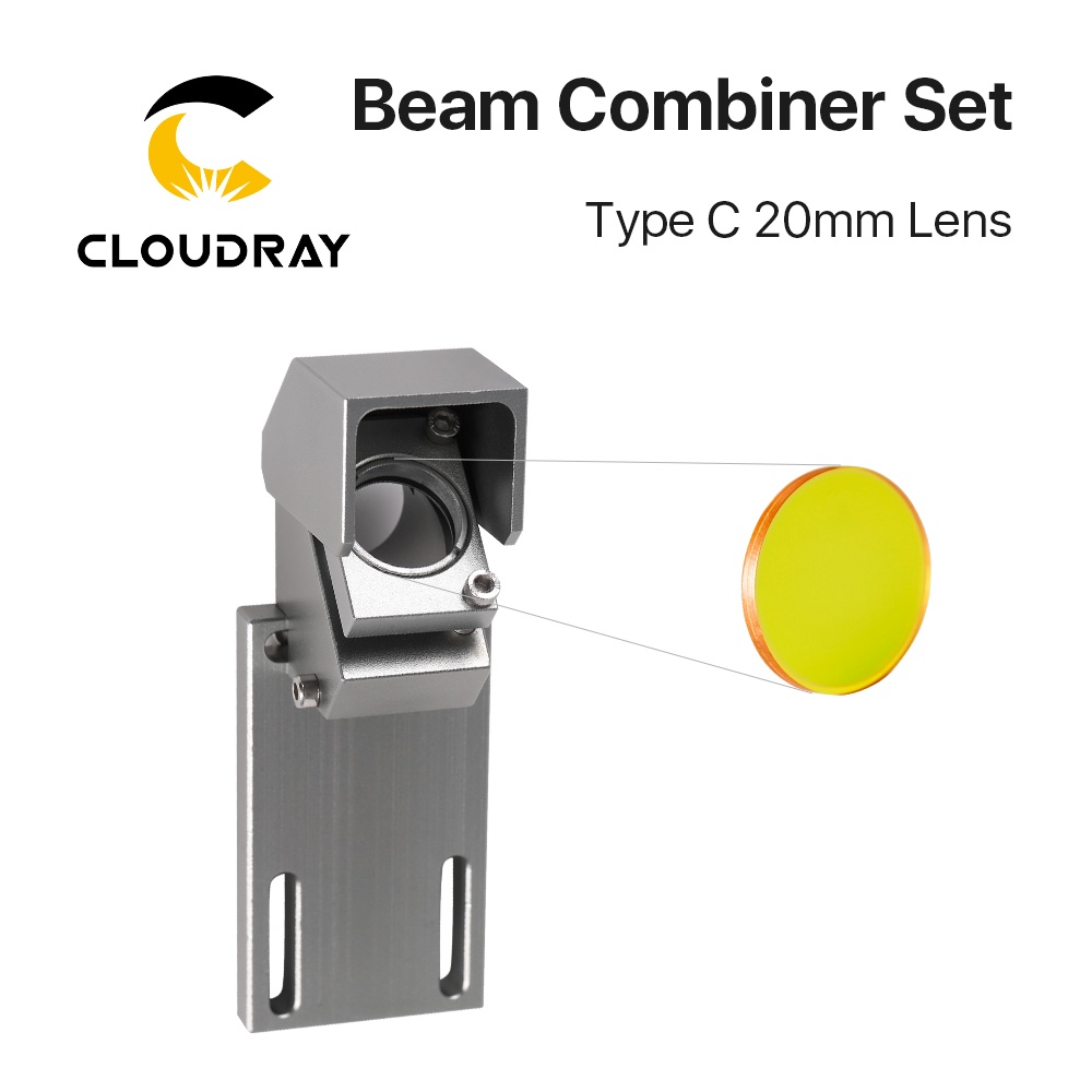 Cloudray Beam Combiner Set 20mm ZnSe Laser Beam Combiner + Mount ...