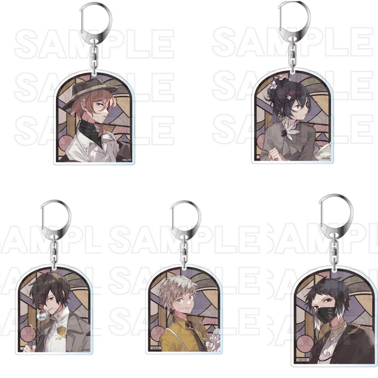 Ellen Stray Dogs Keychain Anime Keyring Acrylic Cute Bag Pendant 10th ...