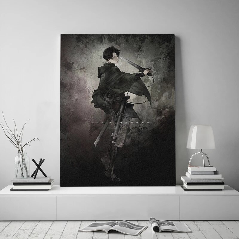 Levi Ackerman Attack on Titan Painting Wall Artwork HD Printed Poster ...