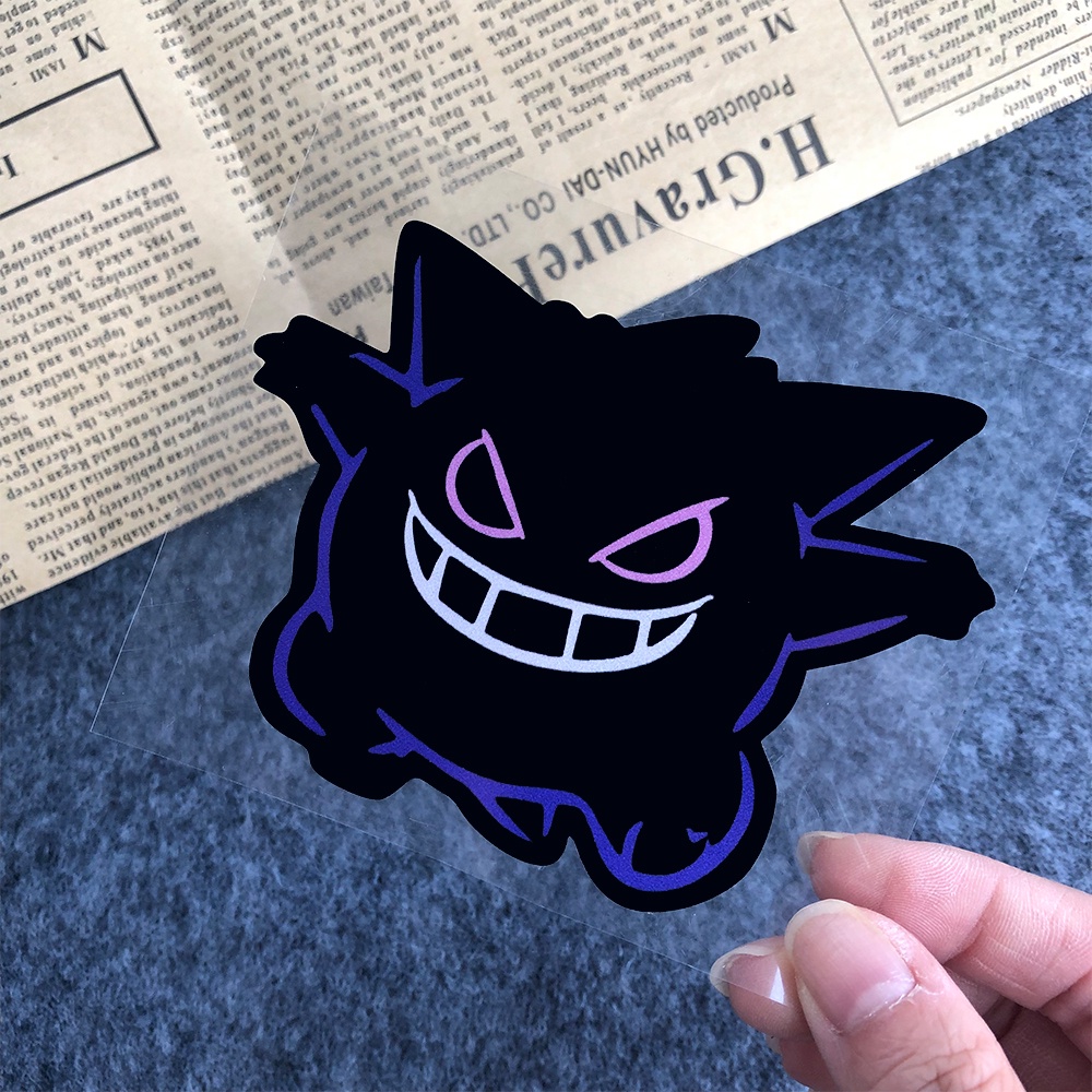 JDM Anime Cartoon Kawaii Evil Smiling Pokemon Gengar Reflective Car ...
