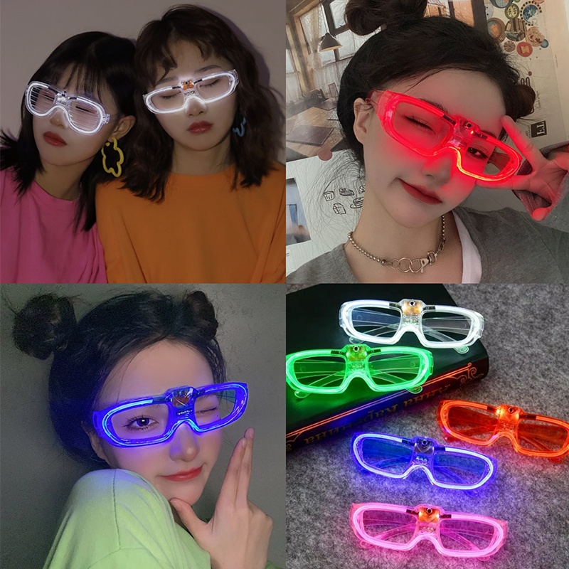 Square Shutters Light Up Glasses for Party Bar Festival Celebration ...