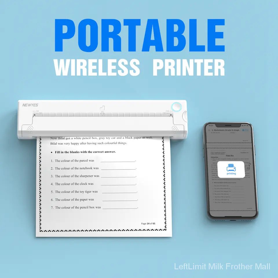 A4 size Wireless BT Mini Printer Document Smart A4 Size Portable ...