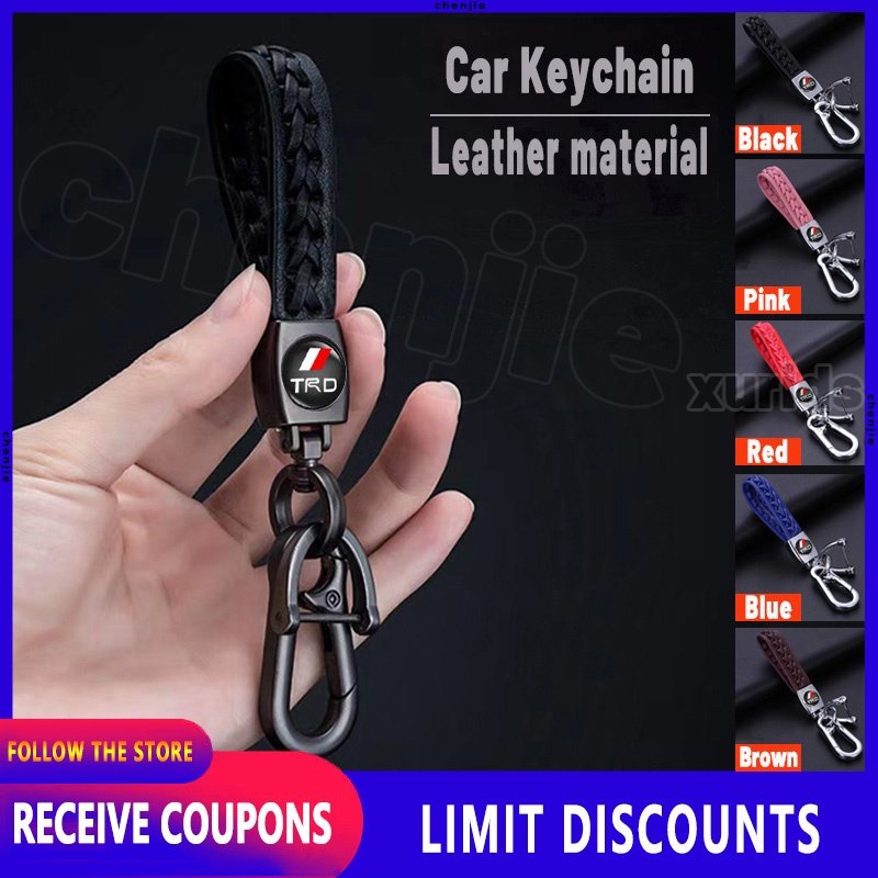 high quality for toyota TRD keychain leather car motorcycle Fashion Men ...