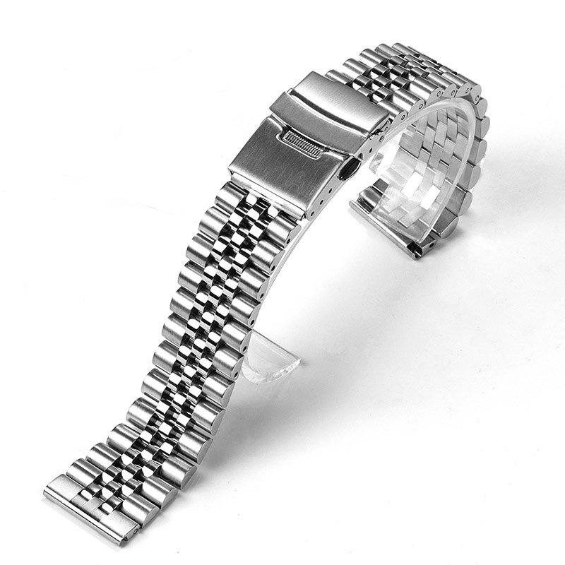 Solid Stainless Steel Watch Band 18mm 19mm 20mm 21mm 22mm 24mm Men's Watch Strap for Seiko ...